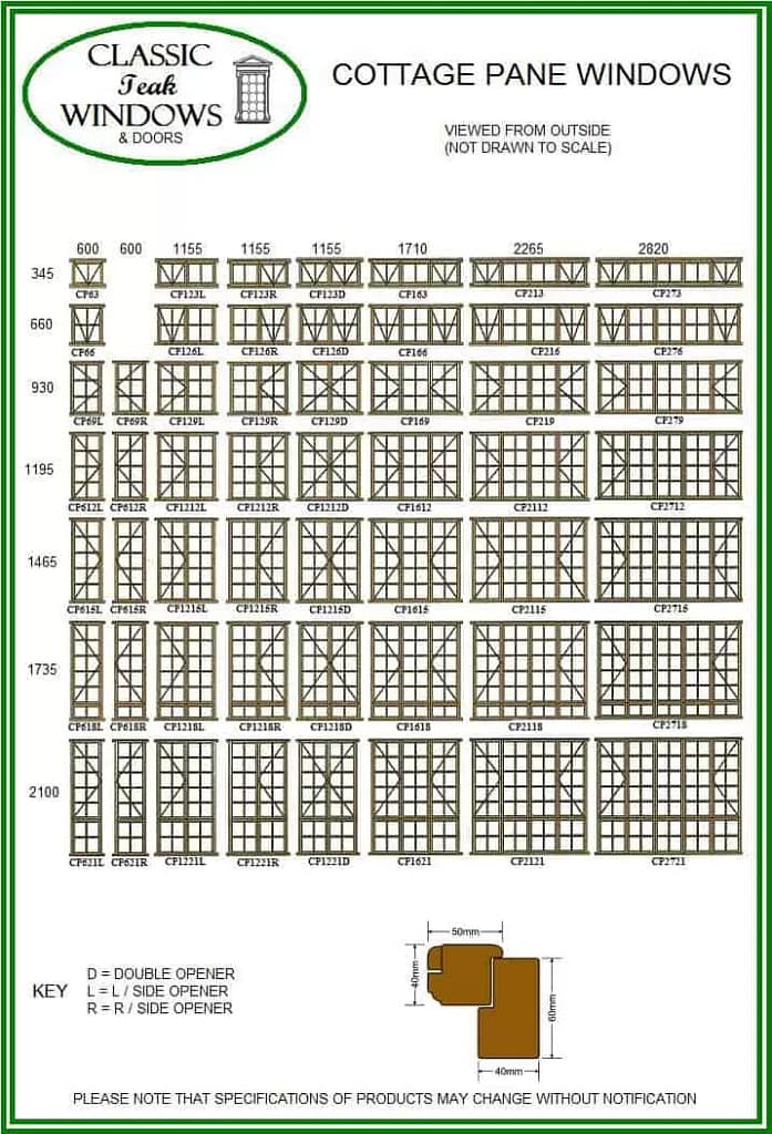 Teak Windows - Olive Grove